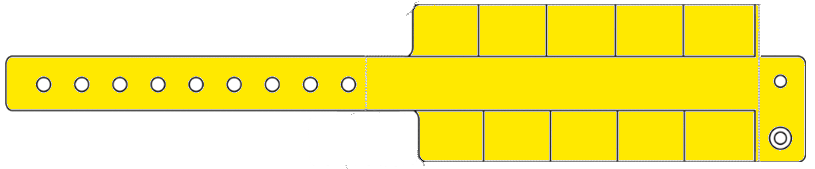 CUSTOM PLASTIC MULTI-TAB TEAR OFF|EventWristbands.com
