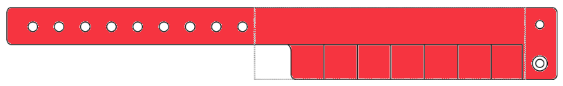 CUSTOM PLASTIC MULTI-TAB TEAR OFF|EventWristbands.com
