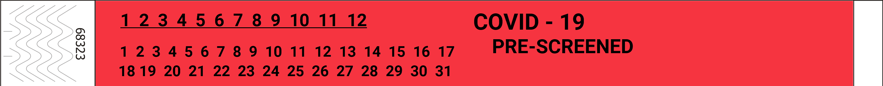 COVID-19 Triage Wristbands | Screened Or Pre-Screened Bands