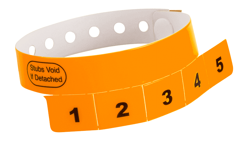 Tear-off Tab Wristbands | Track Guest Drinks, Meals & More